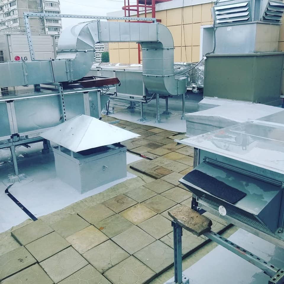 Complex concrete roof in the hospital, Moscow, Russia. – ALCHIMICA ...