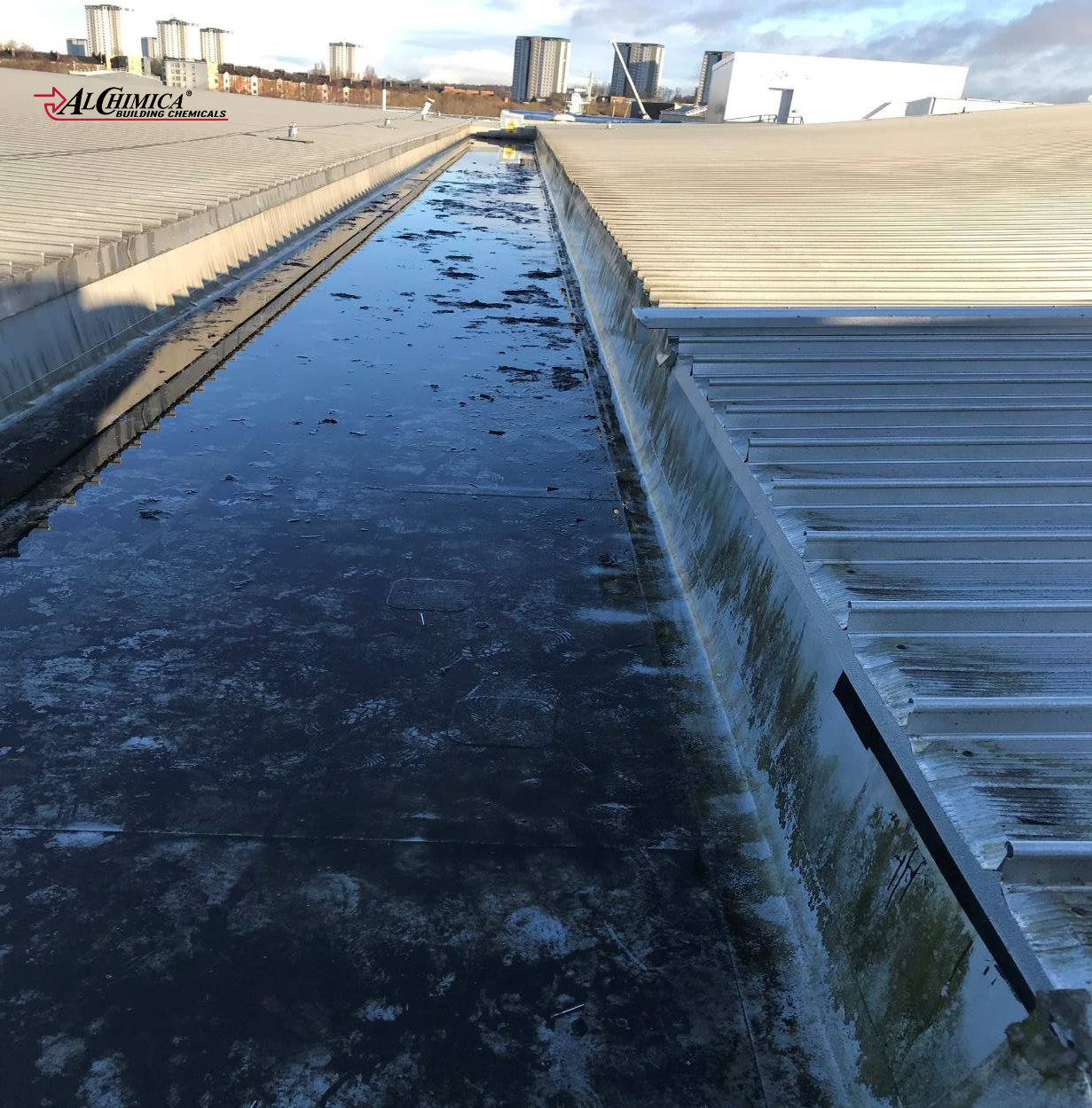 Gutters waterproofing and protection with HYPERDESMO® system, UK ...